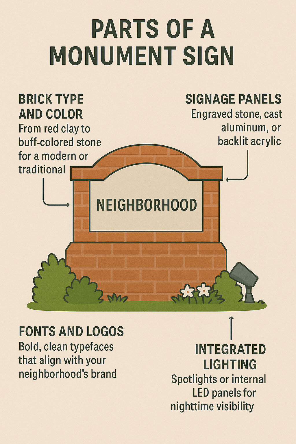 Elevate Your Neighborhood Identity with Stunning Custom Brick Monument ...