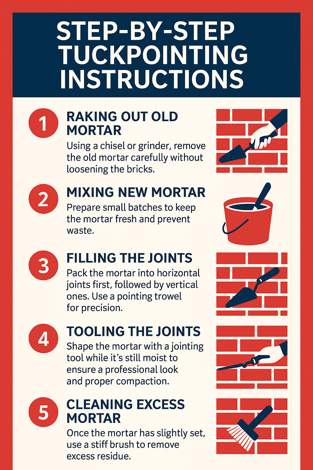 How to Do Brick Tuckpointing Like a Pro - The Complete Step-by-Step ...